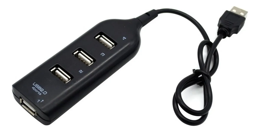 Hub USB X4 Negro | Didácticas Electrónicas I+D